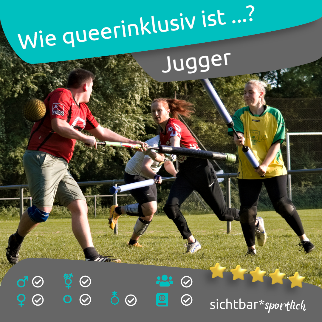 Wie queerinklusiv ist Jugger? – sichtbar*sportlich